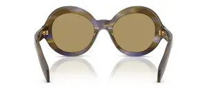Prada Oversized Round Frame Sunglasses - Green