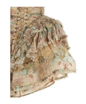 Zimmermann Rebellion Floral Corset Mini Dress