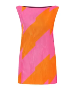 Dries Van Noten Striped Cotton-blend Duchesse-satin Mini Dress