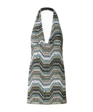 Missoni Sequin Zigzag Knit Mini Dress