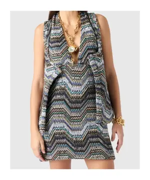 Missoni Sequin Zigzag Knit Mini Dress