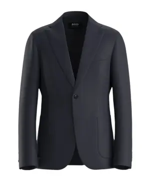 Hugo Boss Long-sleeved Suit Jacket With Classic Collar