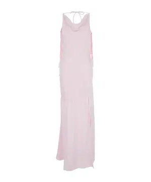 ROTATE BY BIRGER CHRISTENSEN Ruffled Floral Halterneck Maxi Dress
