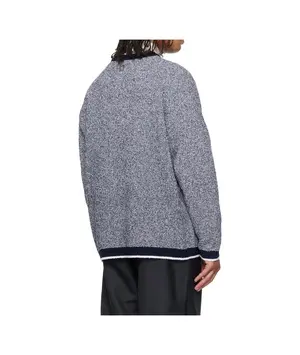 WOOYOUNGMI Contrast Trim Logo Cardigan