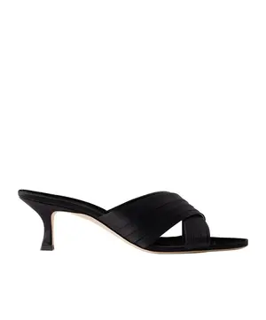 Manolo Blahnik Crossover Mules Clogs For Women
