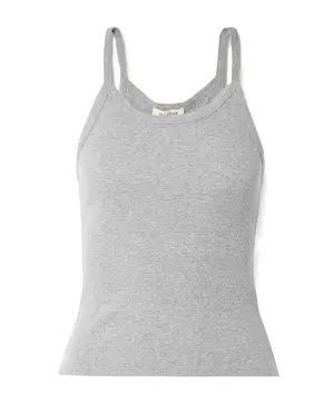 NILI LOTAN Loretta Ribbed Vest - Grey