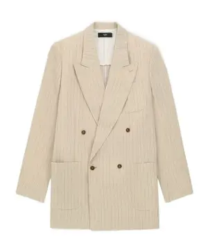 Amiri Striped Double Breasted Blazer