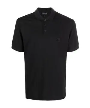 Giorgio Armani Logo Embroidered Short-sleeved Polo Shirt