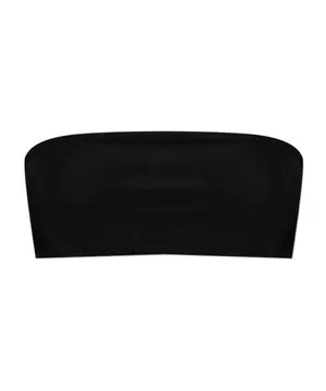 Rick Owens Cropped Sleeveless Off-shoulder Top - Black