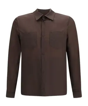 Herno Long Sleeved Utility Overshirt - Brown