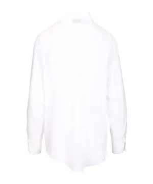FORTE_FORTE Voile And Lace Shirt With Rouches