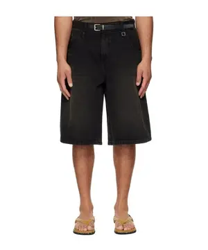 WOOYOUNGMI Drawstring Denim Shorts