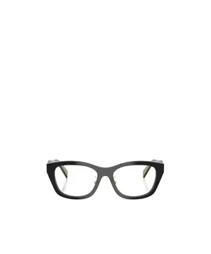 Prada Rectangle Frame Eyeglasses - Black