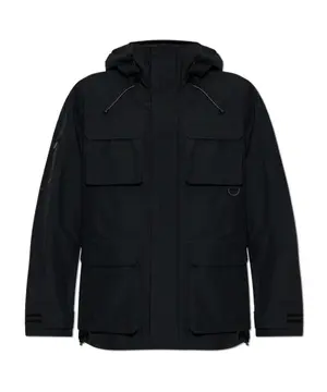 Moose Knuckles Hooded Utility Jacket - Black