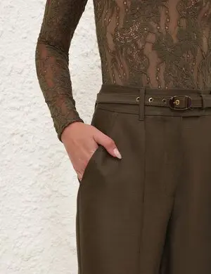 Zimmermann Belted Flare Trousers