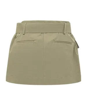IRO PARIS Belted Mini Skirt - Gray