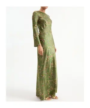 Veronica Beard Floral Printed Maxi Dress