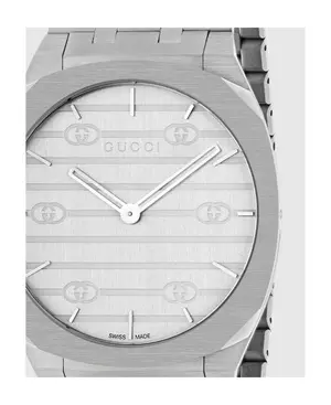 Gucci 25h Watch, Stainless Steel, 38mm - Gray