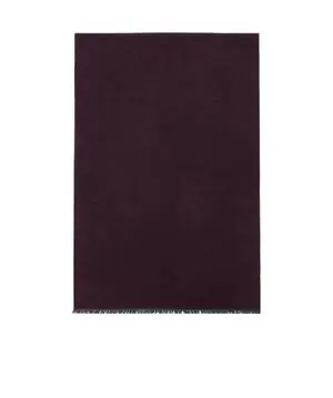 FERRAGAMO Logo Tassel Scarf - Black