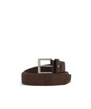 PAUL  SHARK Paul & Shark Woven Logo Belt - Brown