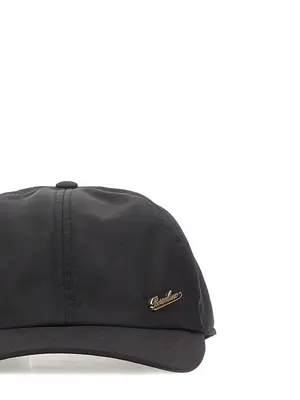 Borsalino Letter Logo Baseball Cap - Black