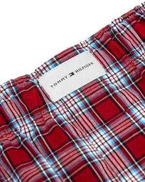 Tommy Hilfiger Plaid Boxer Shorts - Red