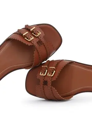 Zimmermann Goldie Flat Sandals