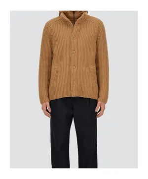 Herno Hooded Ribbed-knit Jacket