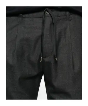 Herno Drawstring Cuffed Trousers - Black