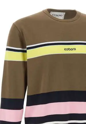Iceberg Striped Crew Neck Jumper - Multicolor