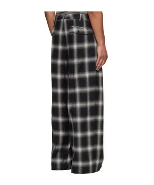 LU'U DAN Plaid Pleated Casual Pants