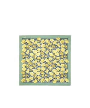 Valentino Garavani Apres L'hiver Poppies Silk Scarf - Green/multicolor