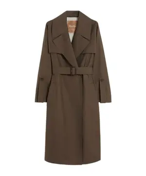 Max Mara Amour Belted Coat - Chocolate-colored