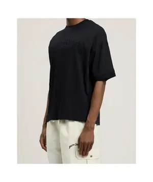 Palm Angels Curved Logo Loose Double T-shirt