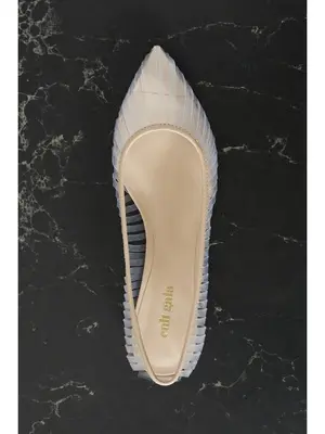 Cult Gaia Leena Pointed-toe Flats - Transparent