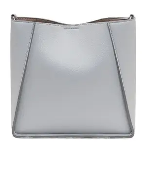 Stella McCartney Logo Perforated Mini Crossbody Bag - Gray