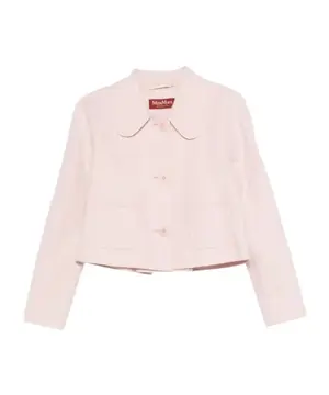 Max Mara Buttoned Patch-pocket Jacket