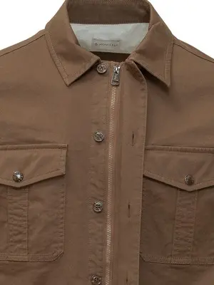 Moncler Long Sleeve Zip-up Jacket With Button Details