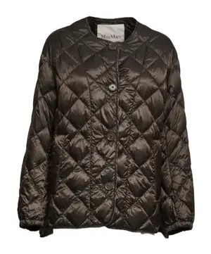 Max Mara Quilted Coat - Black