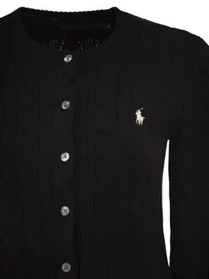 Polo Ralph Lauren Logo Embroidered Cable-knit Cardigan - 016