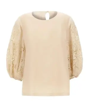 Max Mara Broderie Anglaise T-shirt - Beige