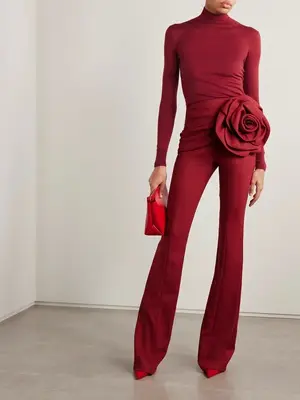 Carolina Herrera Wool Blend Turtleneck Sweater
