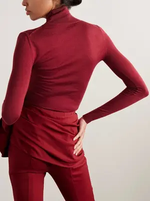 Carolina Herrera Wool Blend Turtleneck Sweater