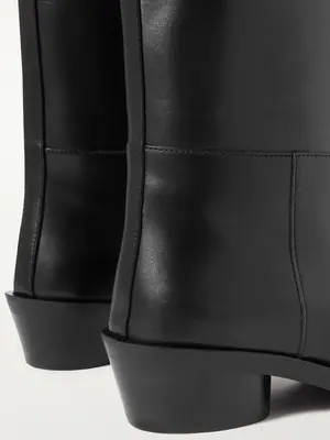 Proenza Schouler Bronco Leather Boots - Black