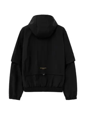 WOOYOUNGMI Zip-up Hooded Windbreaker Jacket