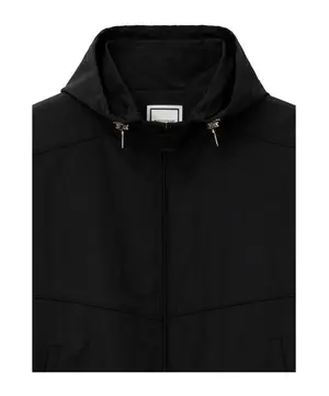 WOOYOUNGMI Zip-up Hooded Windbreaker Jacket