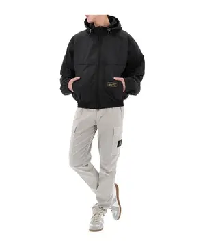 WOOYOUNGMI Zip-up Hooded Windbreaker Jacket