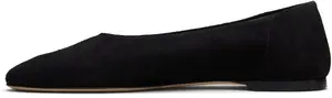 TOTEME Almond Toe Ballet Flats - Black