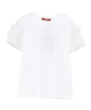 Max Mara Ruffled Sleeve T-shirt