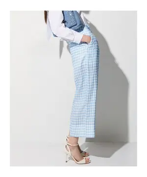 Liu Jo Gingham Check Tailored Trousers